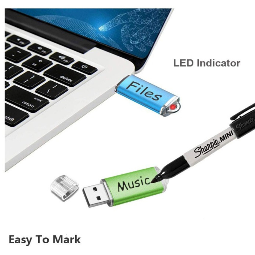 U盘64G闪存盘记忆棒拇指驱动器USB2.0 跨境外贸2T高速亮彩U盘-阿里巴巴