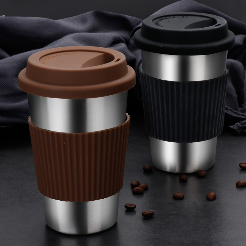 工业风ins 304不锈钢咖啡杯 马克杯果汁杯防摔办公室家用冷饮杯子-阿里巴巴