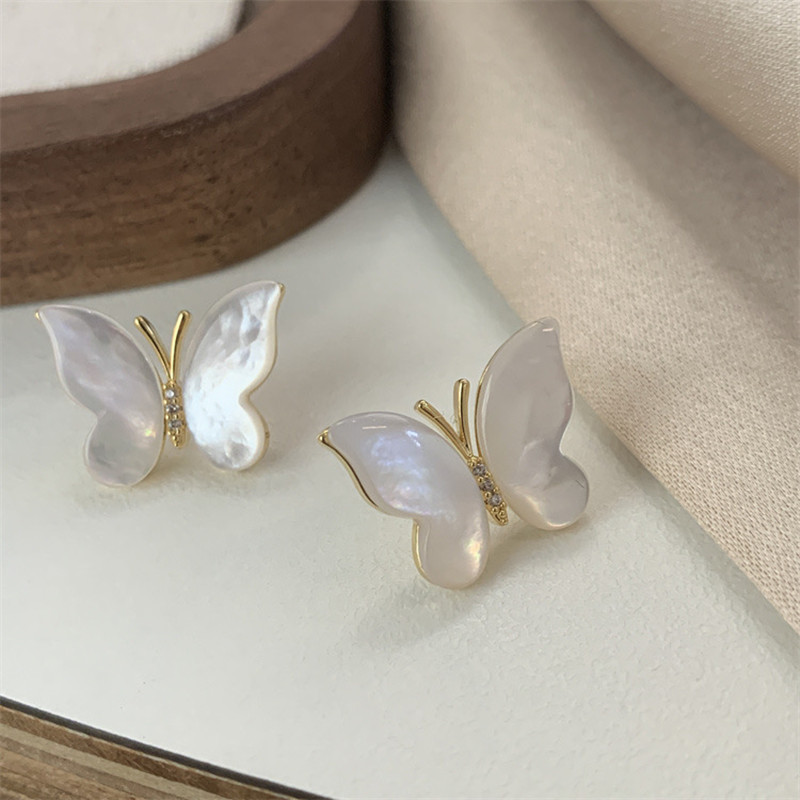 Sweet Fritillary Butterfly Earrings Niche Unique Design Exquisite ...