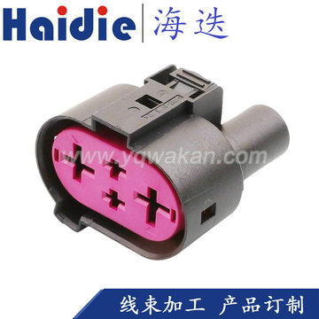 F004200 黑色连接器4孔汽车插件/线束护套-阿里巴巴