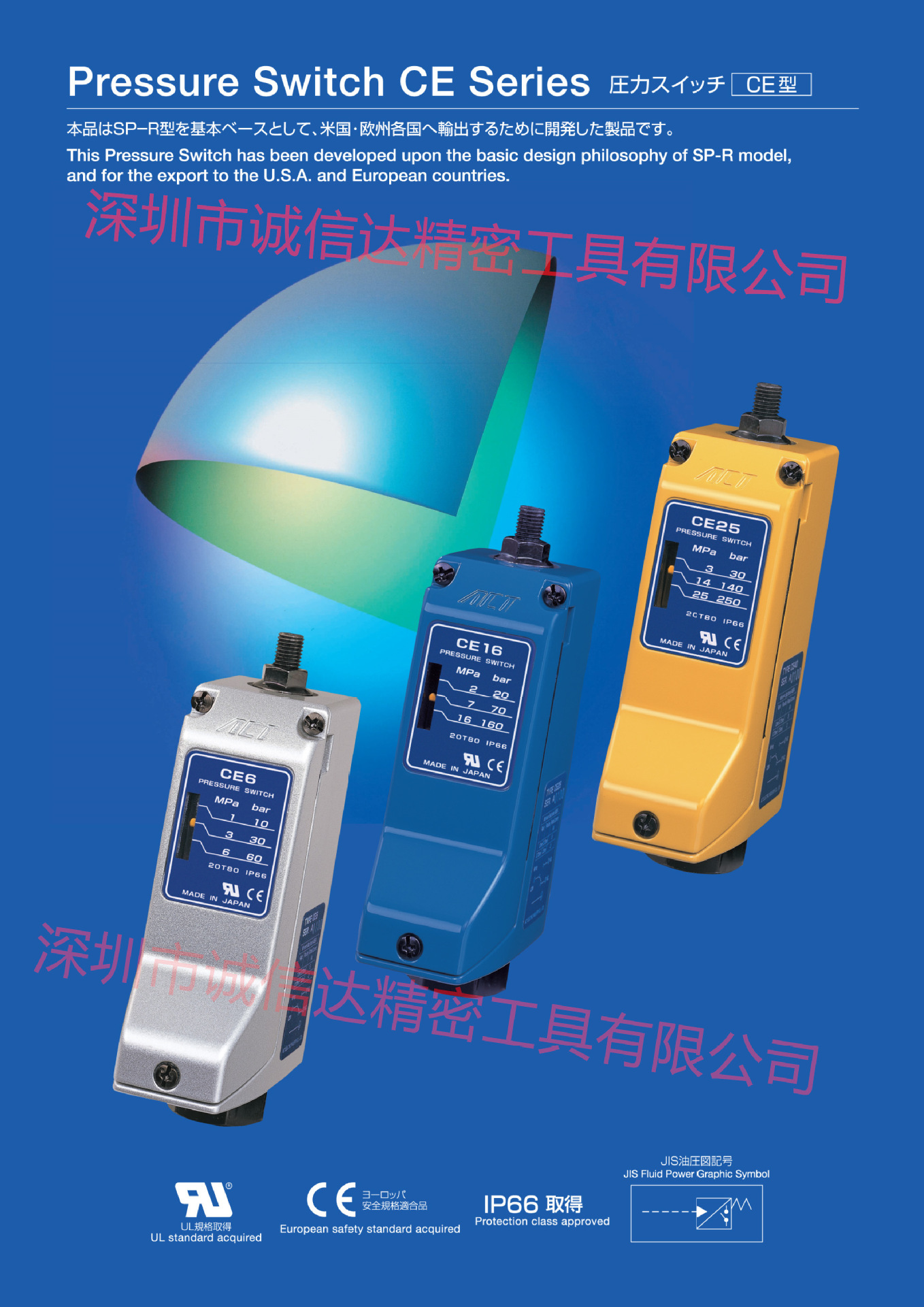 日本进口ACT牌 CE6/16/25/40/60/80机械式单轴压力开关高压开关-阿里巴巴