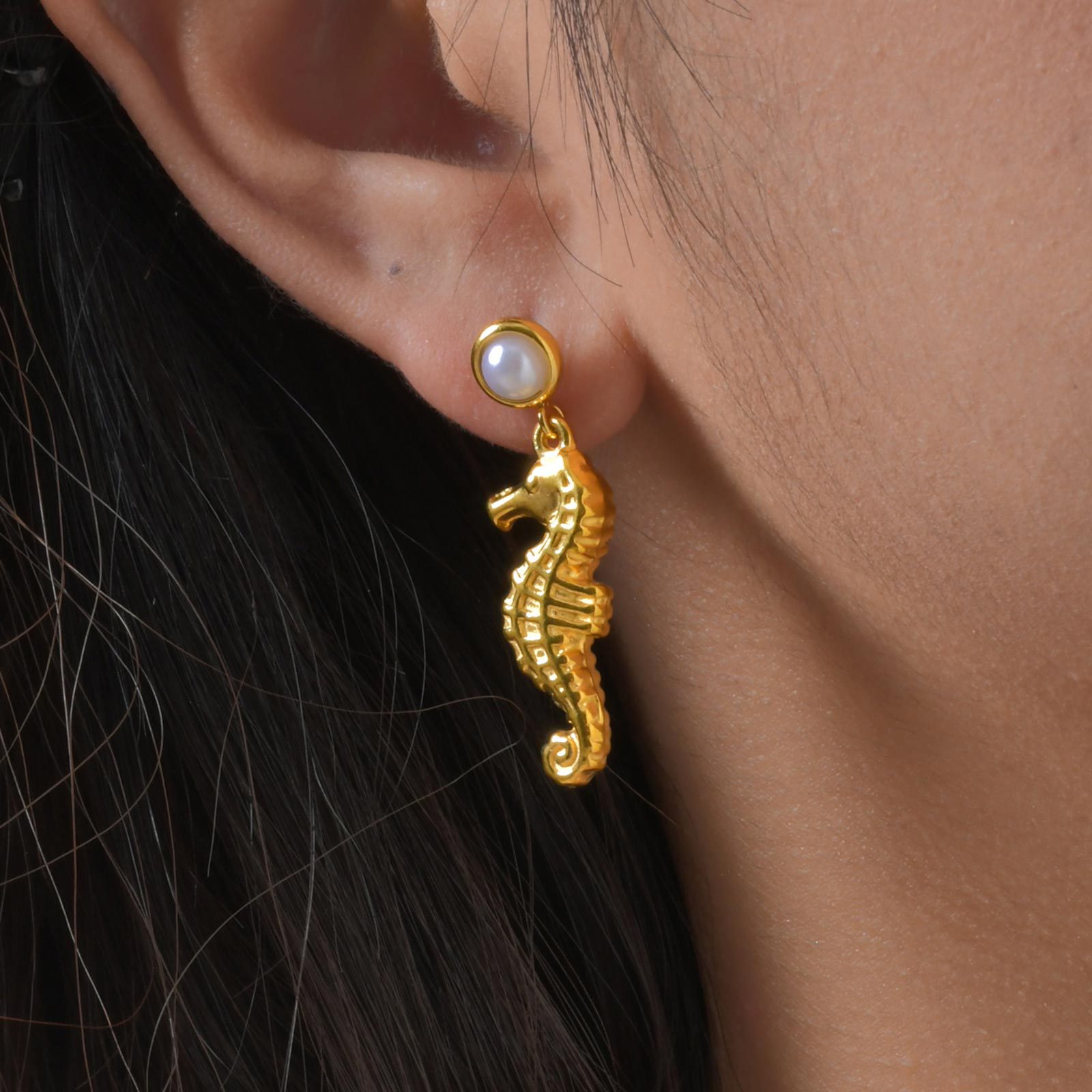 Conch Stainless Steel Conch Earrings :Asujewelry.com
