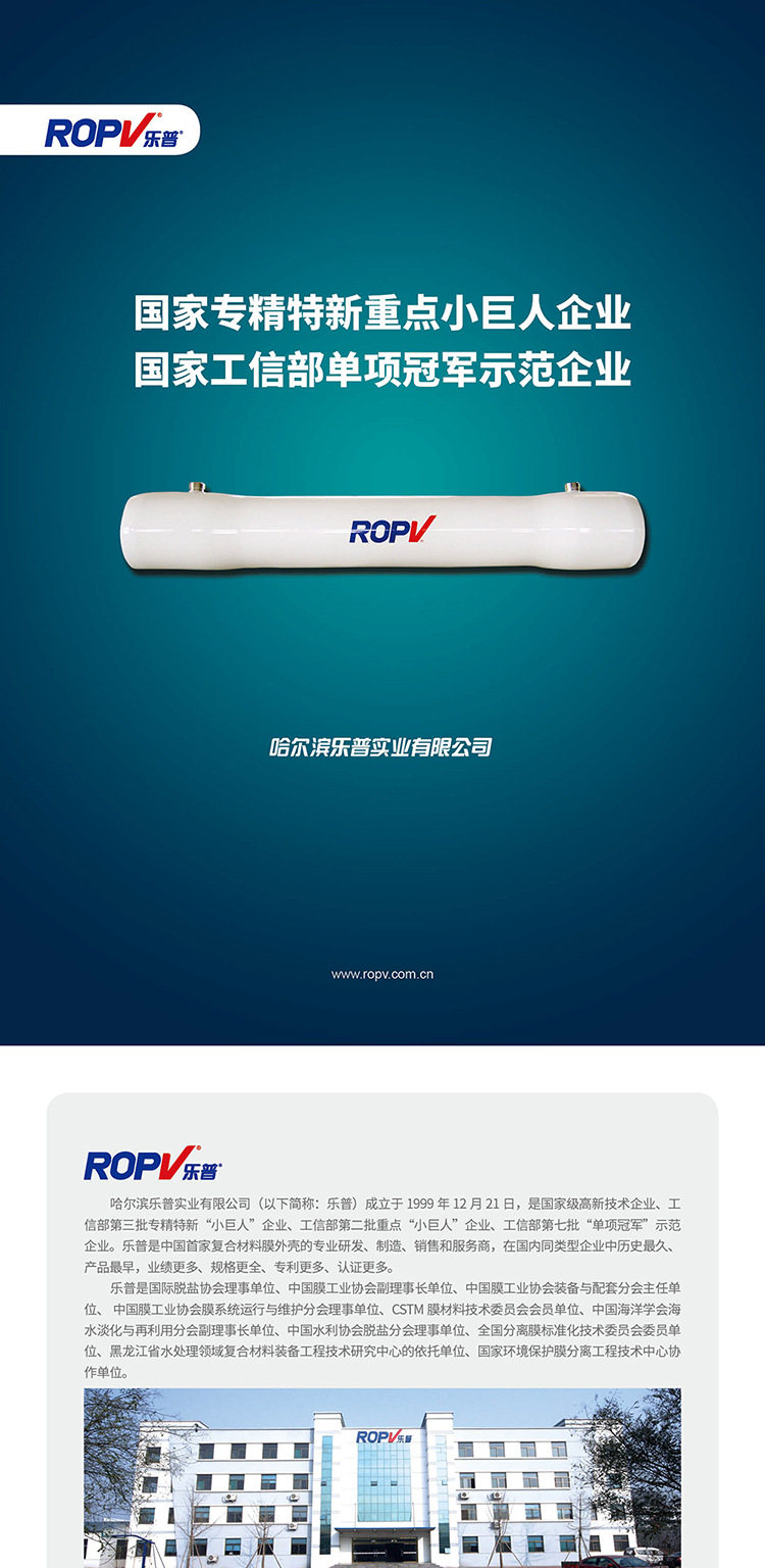 乐普ROPV玻璃钢膜壳8040纯水反渗透膜壳水处理RO反渗透玻璃钢膜壳-阿里巴巴