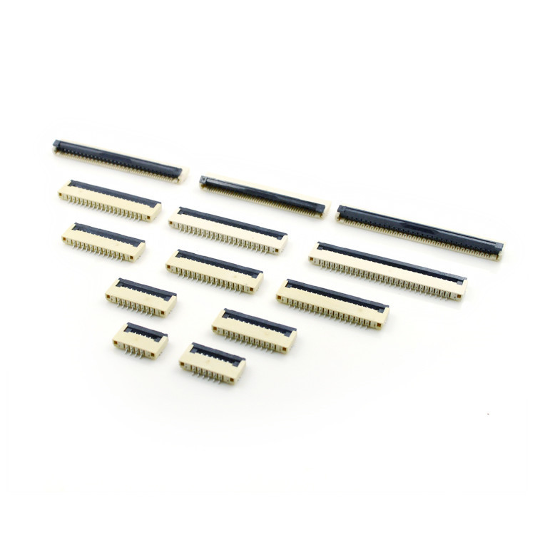FFC/FPC连接器1.0/0.5MM抽屉翻盖式上下接插座4/6/8/10/12/30~40P-阿里巴巴