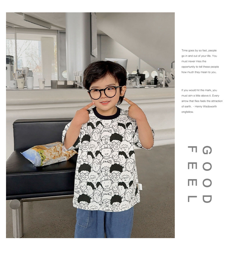 男童满印短袖t恤夏款夏装婴儿童装宝宝半袖小童上衣潮薄夏季X4174-阿里巴巴