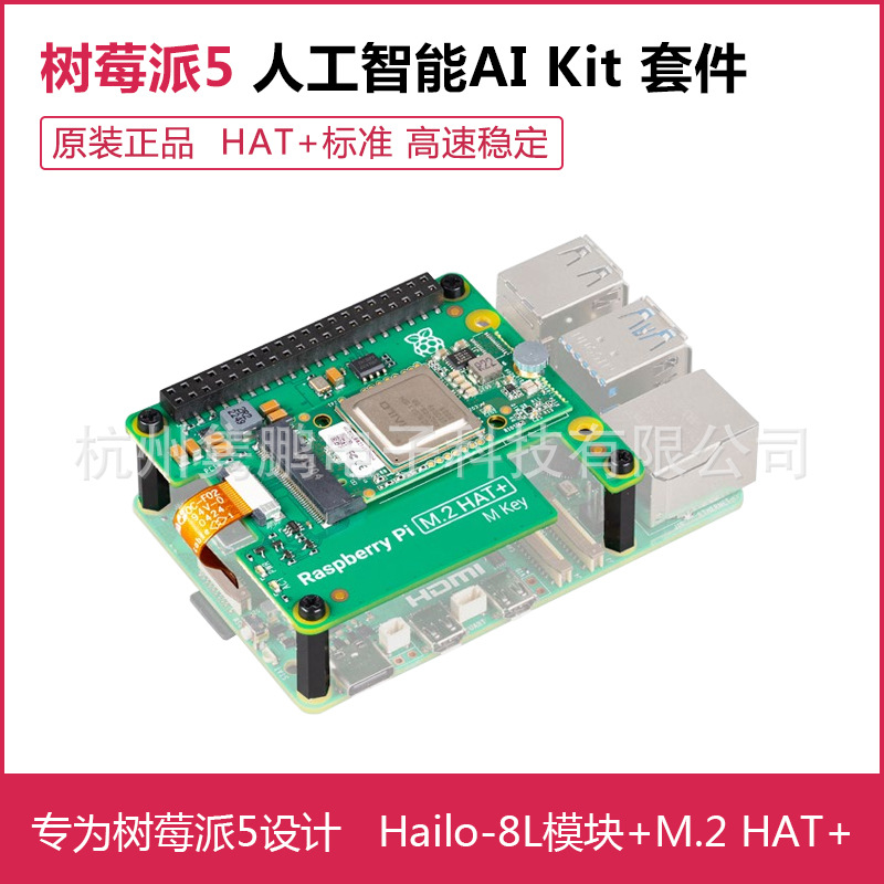 Raspberry Pi Pi5 Official AI Kit Hailo8L Artificial Intelligence AI HAT ...