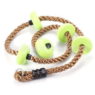 Ledeus幼儿园攀爬健身玩具 室内宝宝秋千吊绳 户外儿童圆盘爬绳-阿里巴巴