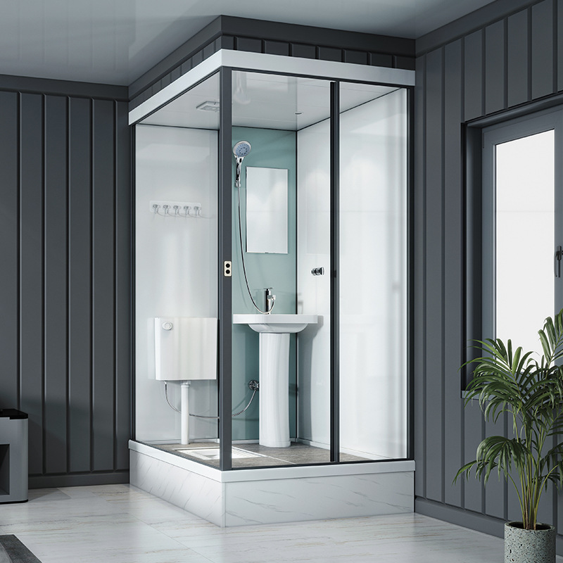 Blue dream integrated shower room with crouching pit family integrated ...