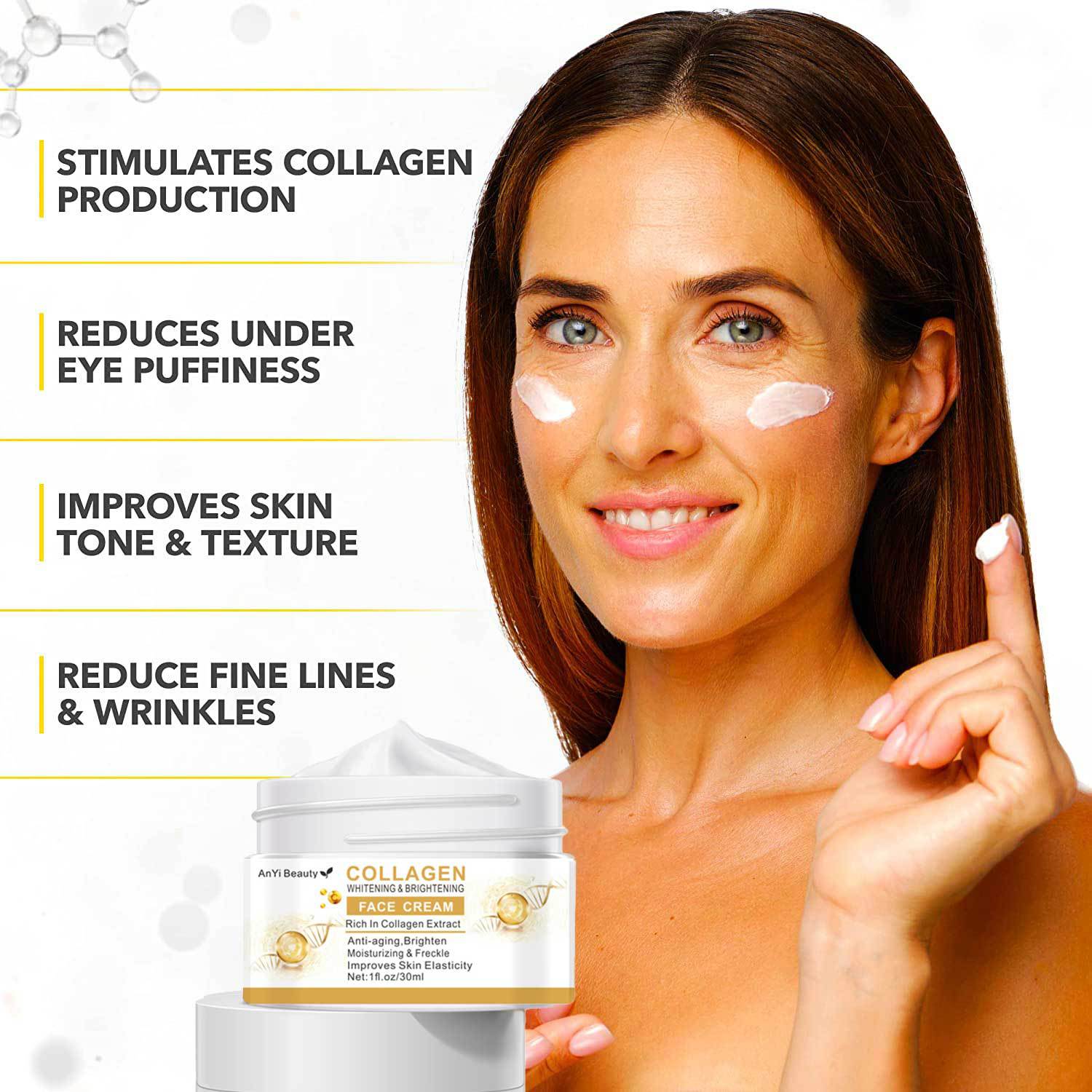 AnYi Beauty COLLAGEN FACE CREAM 30ml-阿里巴巴