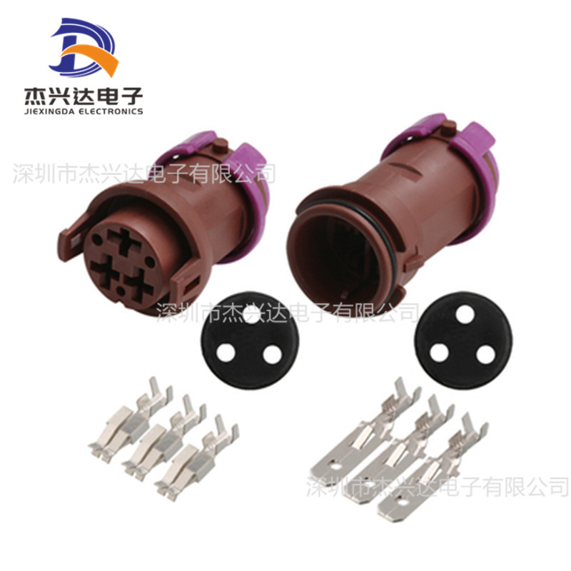 防水接插件3p线束插头DJ70310-6.3-10/21国产813972928 813972927-阿里巴巴