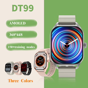 DT99 AMOLED屏幕新款智能手表心率血压血糖监测-阿里巴巴