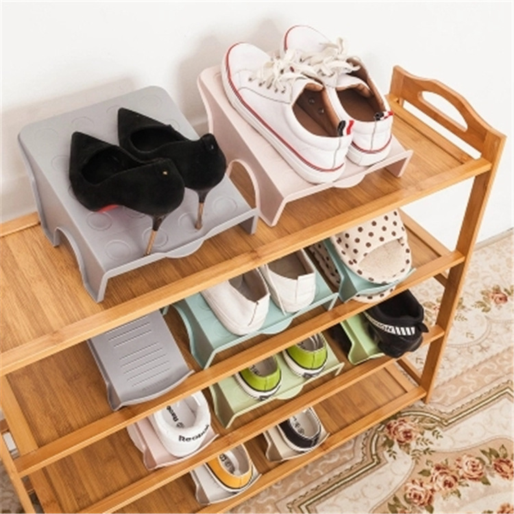Creative Wardrobe Layered Shoes Storage Rack Space-saving Double-layer ...