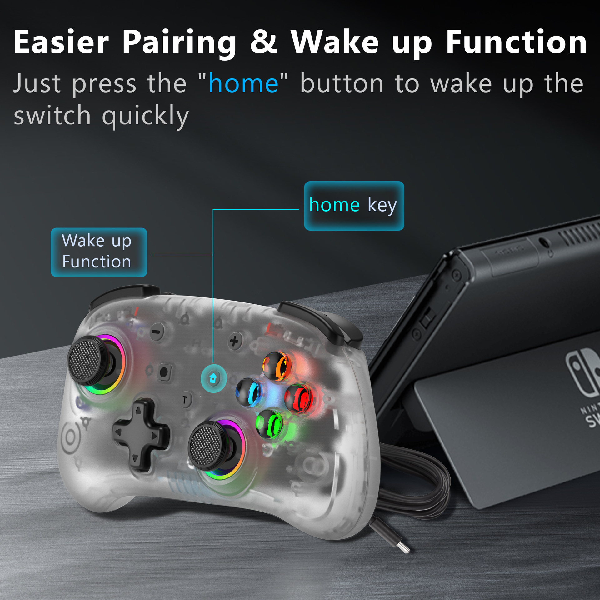 LinYuvo联游switchpro手柄金属摇杆按键switchOLED蓝牙连发功能-阿里巴巴