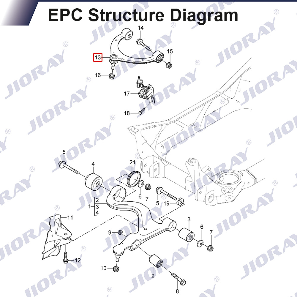 适用于保时捷帕拉梅拉970 上摆臂 悬架控制臂拉臂支撑臂托臂摇臂-阿里巴巴