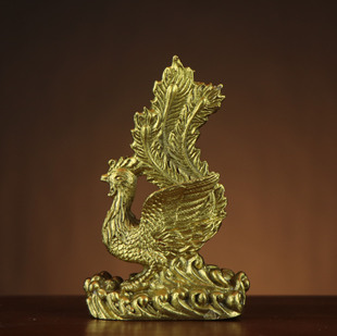 铜凤凰摆件 铜汉凤吉祥物摆件 家居装饰工艺品厂家批发-阿里巴巴