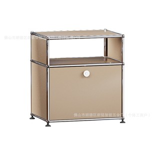 复古usm柜轻奢高级感网红ins床头柜置物柜茶几不锈钢小型简约现代-阿里巴巴