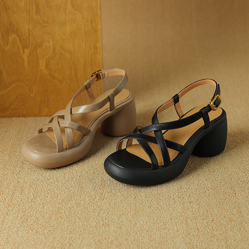 CHIKO Mercy Open Toe Block Heels Platforms Sandals