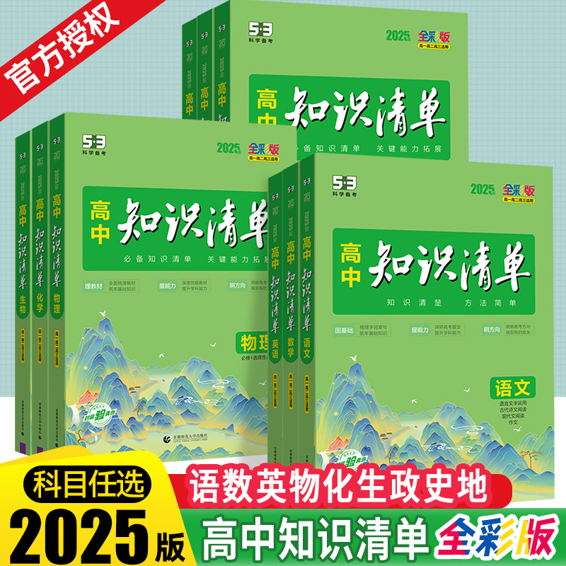 2025 Edition Junior High School Senior high school Knowledge List ...