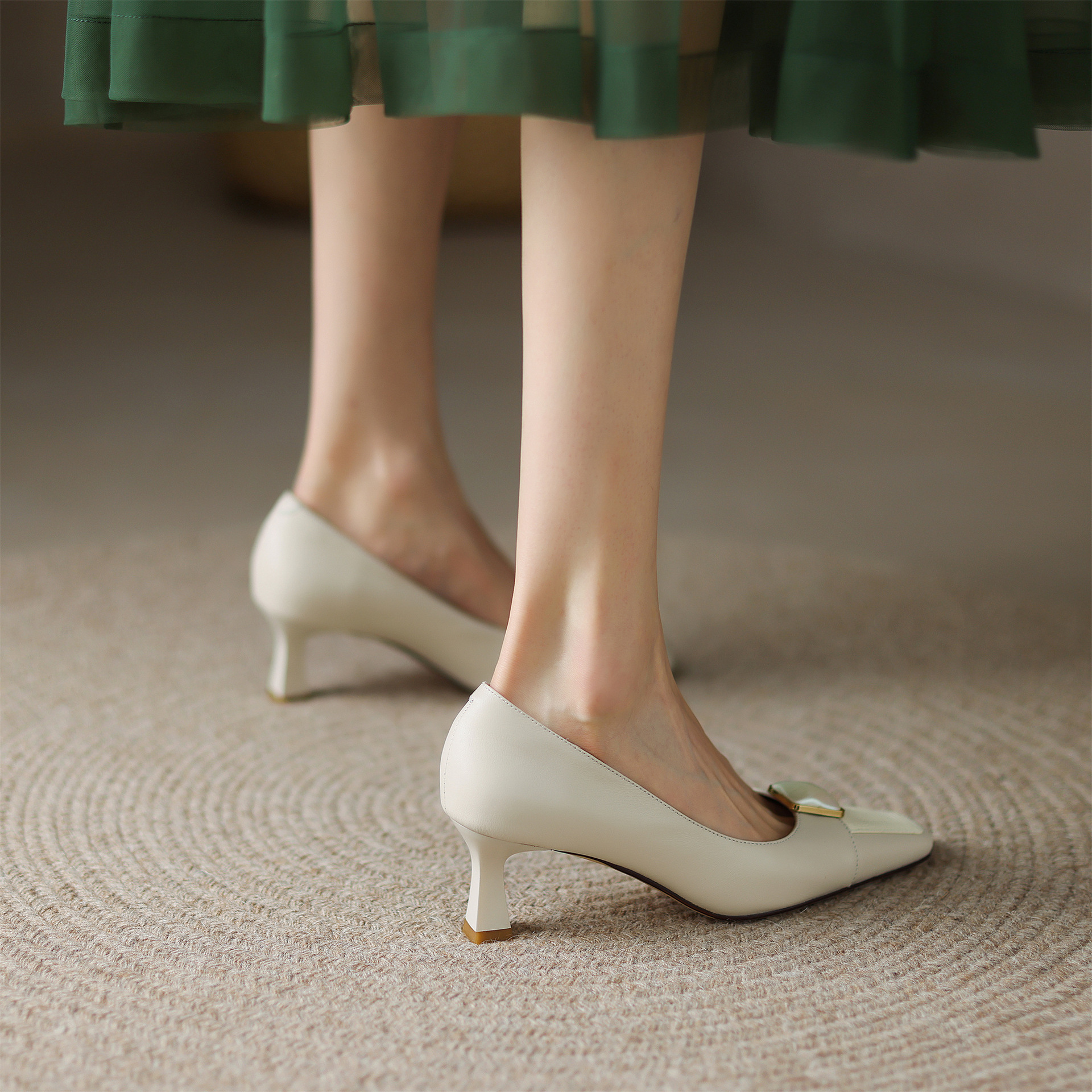 CHIKO Talma Square Toe Stiletto Pumps Shoes