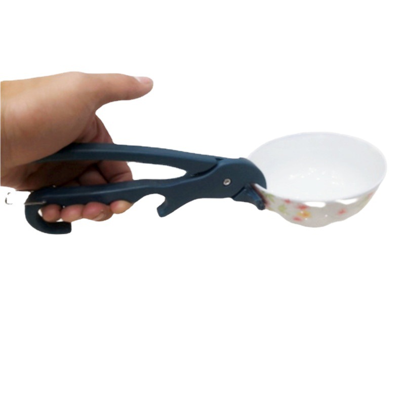 Creative kitchen gadget noble blue stainless steel anti-scald clip with ...