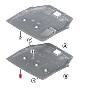 适用于宝马2014-2019 2系 进口X1/X2 发动机护板 51757343142-阿里巴巴