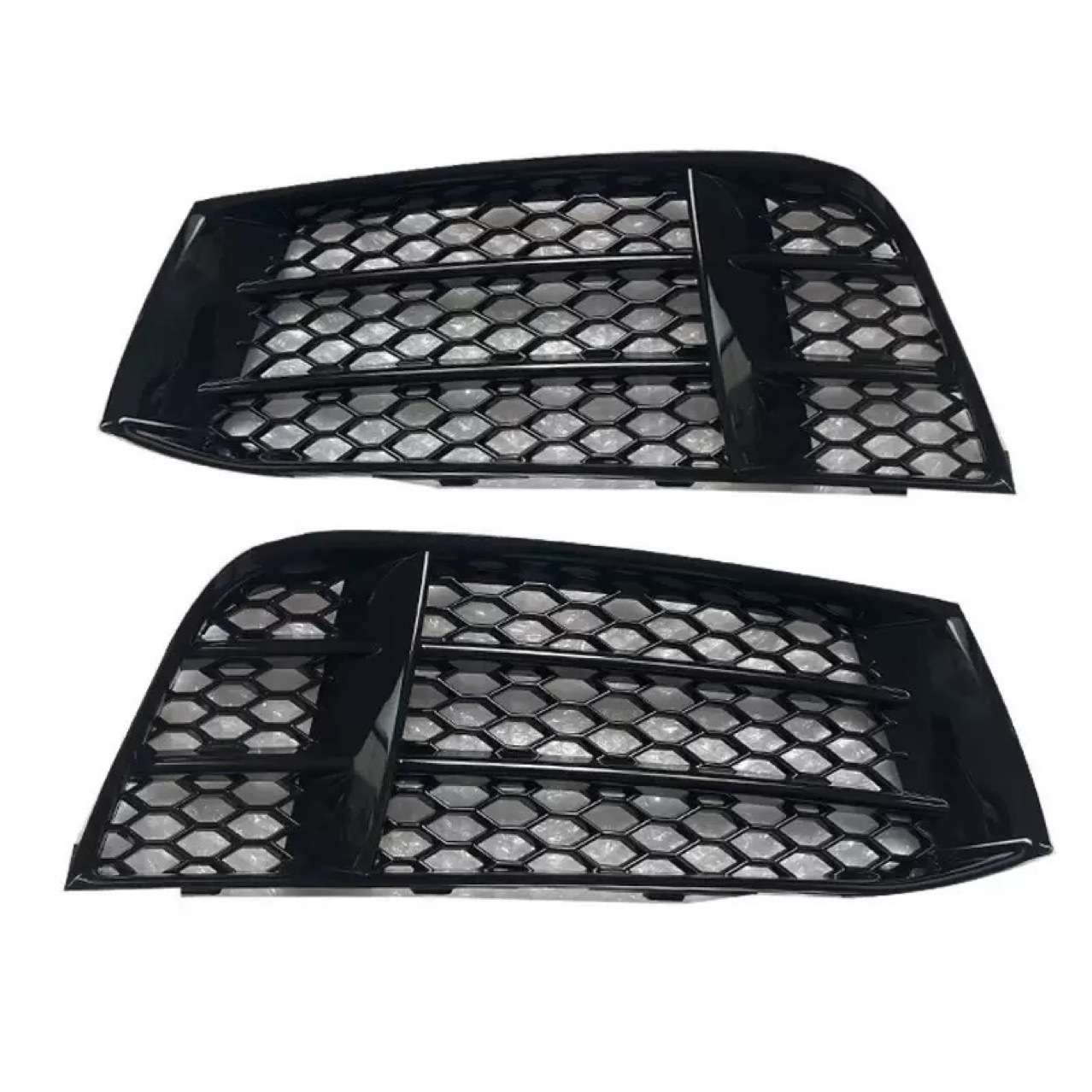 适用奥迪RS5雾灯框08-16款A5RS5保险杠雾灯格栅亮黑边框8T0807681-阿里巴巴