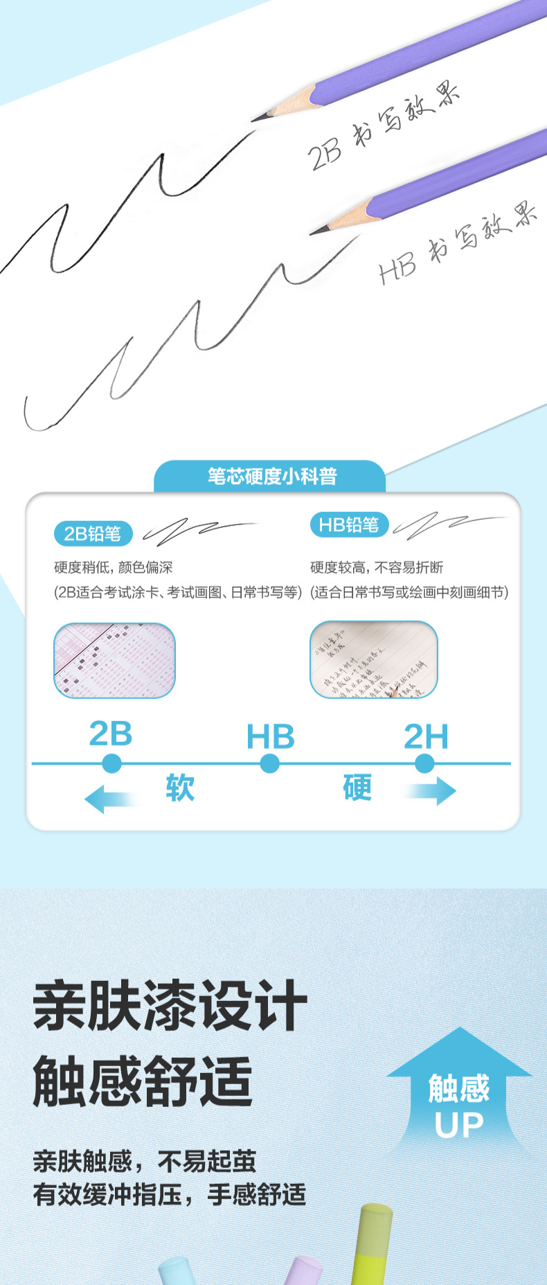 得力HC136-HB_亲肤中粗三角杆书写铅笔(混)(10支/盒)-阿里巴巴