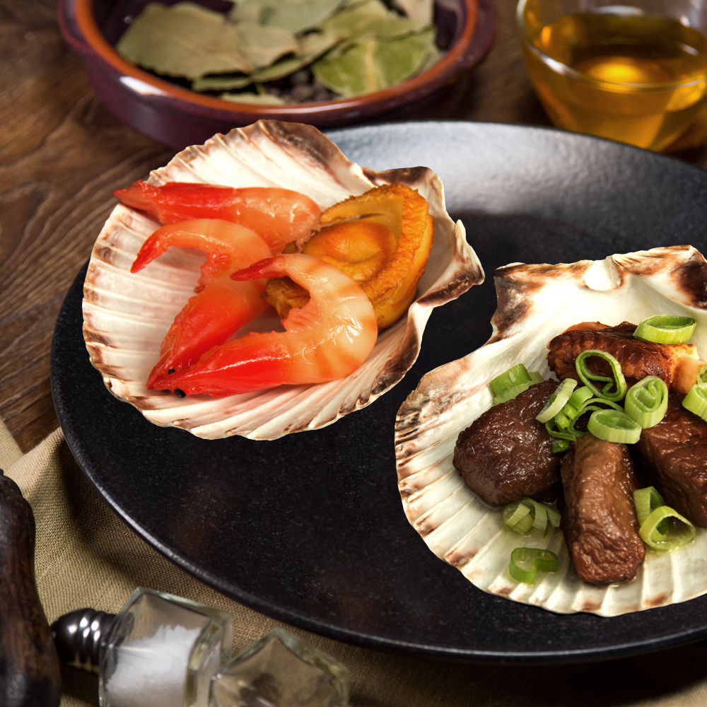 天然白色大扇贝 贝壳大夏夷贝烧烤盘家居装饰贝壳手工DIY儿童绘画-阿里巴巴