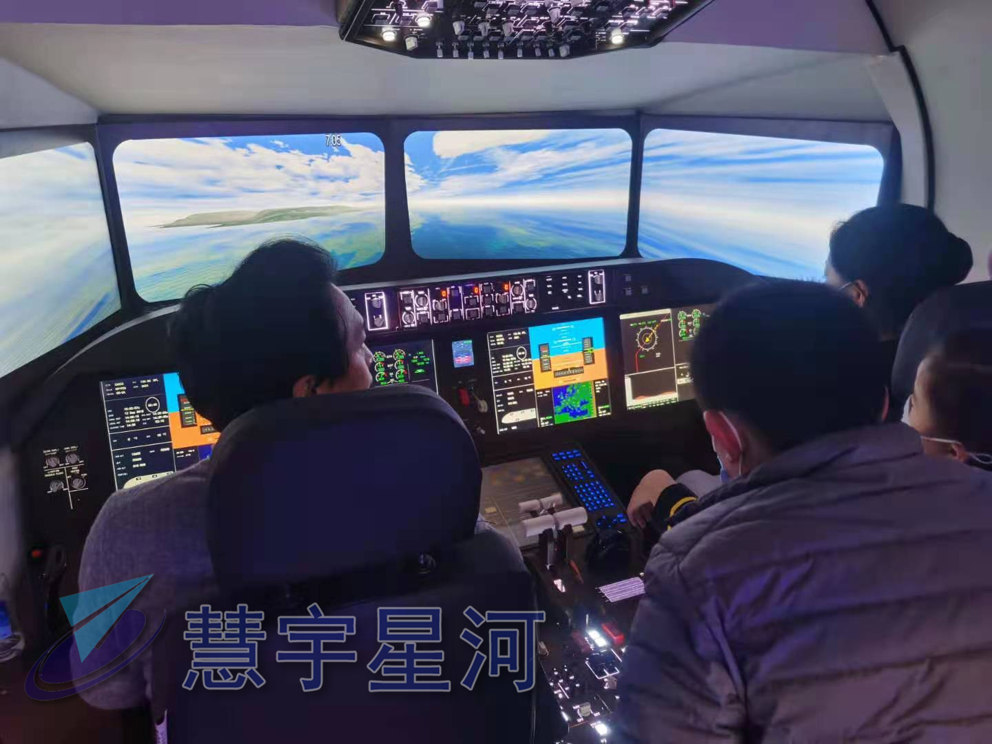 C919飞行模拟器研学训练科普科技馆飞机模拟器飞行驾驶模拟-阿里巴巴