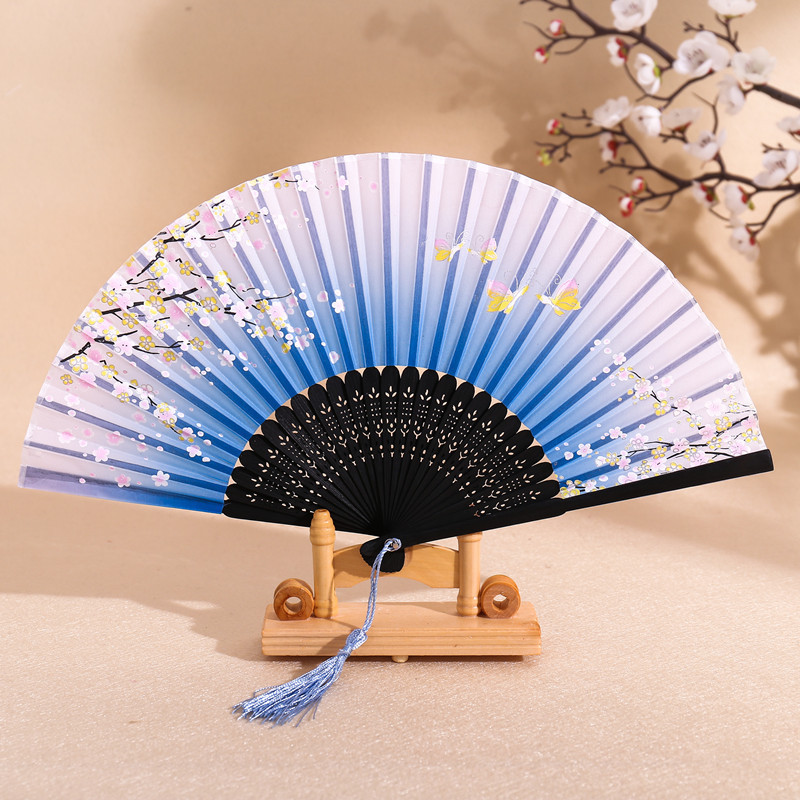 2pcs Ancient Hanfu fairy dress Folding Fans for women girls Chinese ...