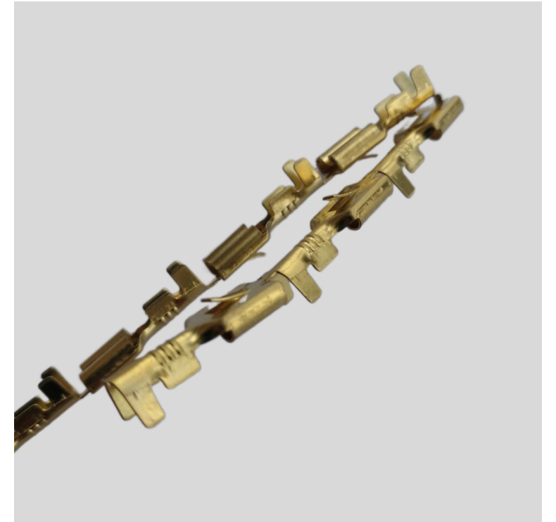 DJ623-E6.3B直排式连带端子酸洗铜直排连带端子6.3平板倒钩插簧-阿里巴巴