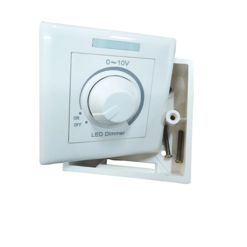 LED调光器 0-10V 1-10V 调暗亮 2000W 86型旋钮开关 单色稳定不闪-阿里巴巴