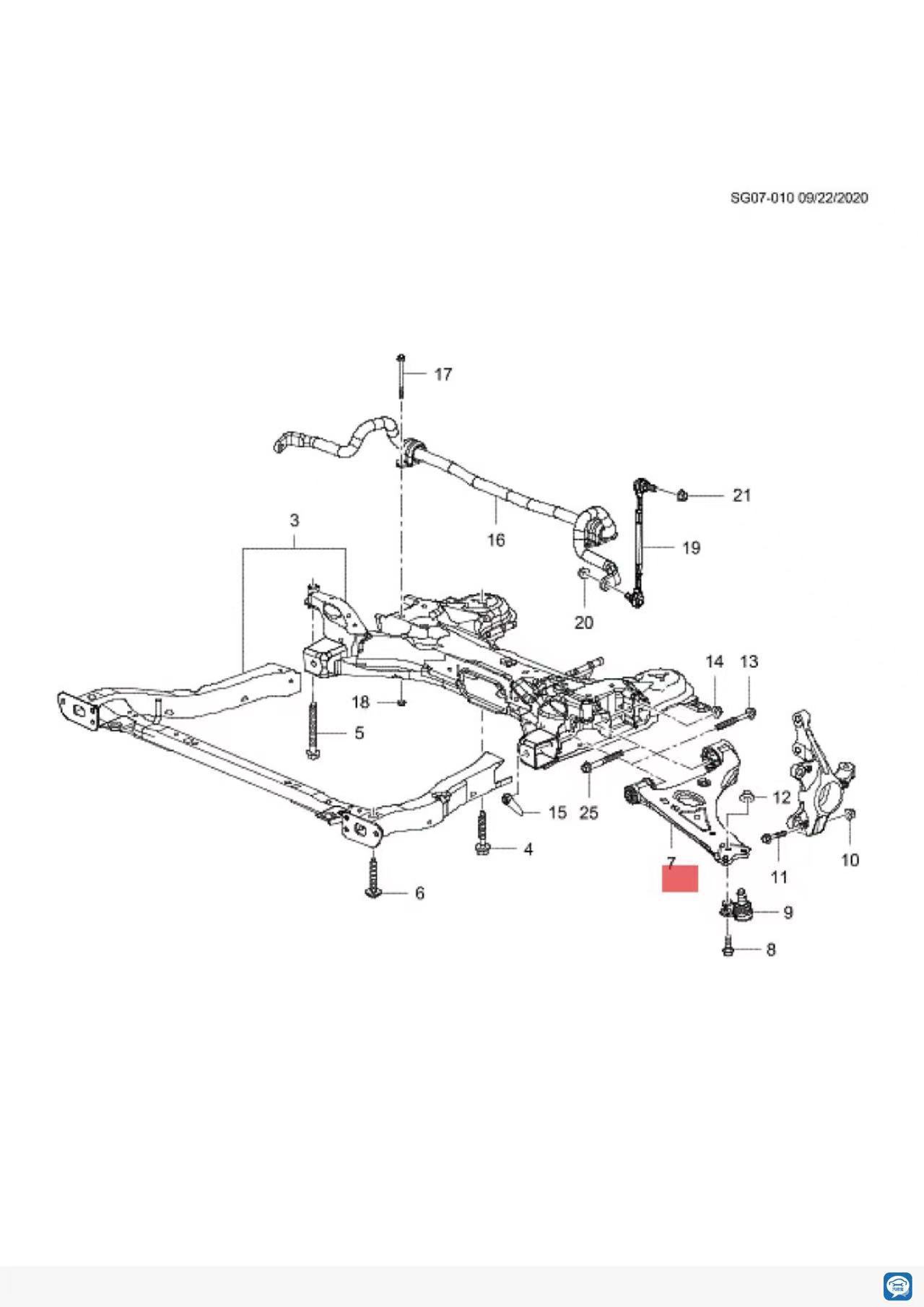 94540671 672 适用于昂科拉雪佛兰创酷下摆臂 前悬挂 前下控制臂-阿里巴巴