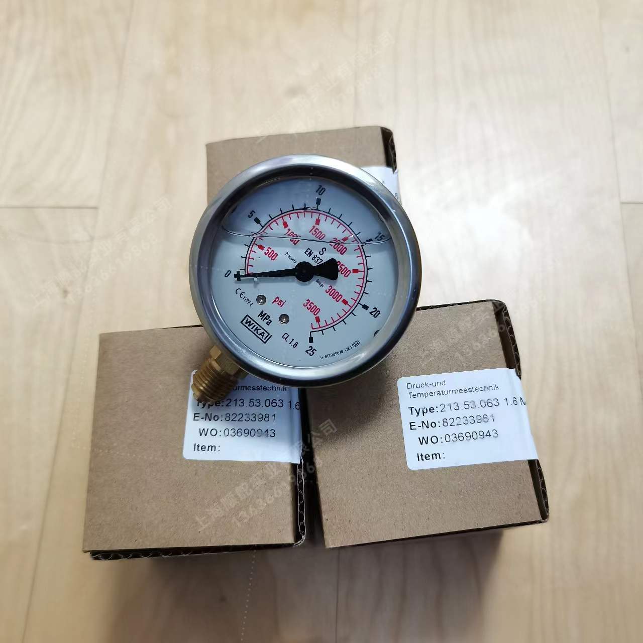 威卡 WIKA压力表 213.53.063 1.6MPA 2.5MPA 25MPA 40MPA 径向-阿里巴巴