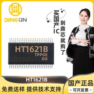 HT1621B HT1621 贴片SSOP-48 SPI接口 LCD动态液晶屏显示驱动芯片-阿里巴巴