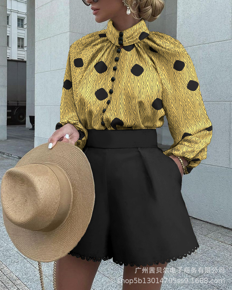 (Set) 2021 European and American Clothing New Printed Suit - ShopShipShake