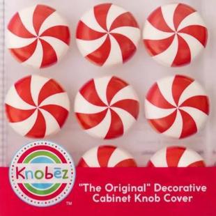 跨境新款Christmas Peppermint Knob Bu圣诞节装饰糖果装饰把手-阿里巴巴