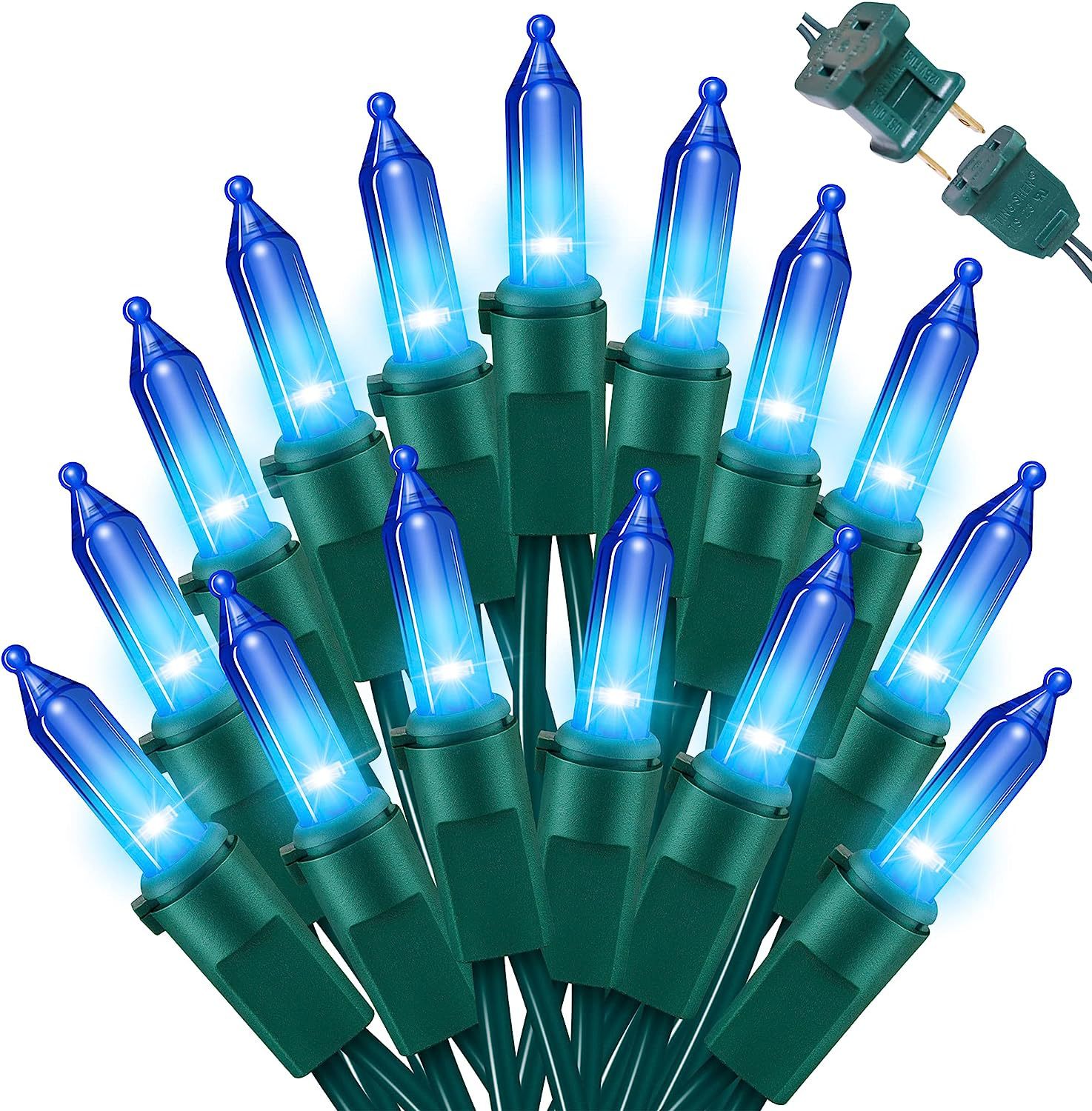 拉拉泡尖泡灯串圣诞节日彩灯Mini树灯户外防水UL588亚马逊源头厂-阿里巴巴