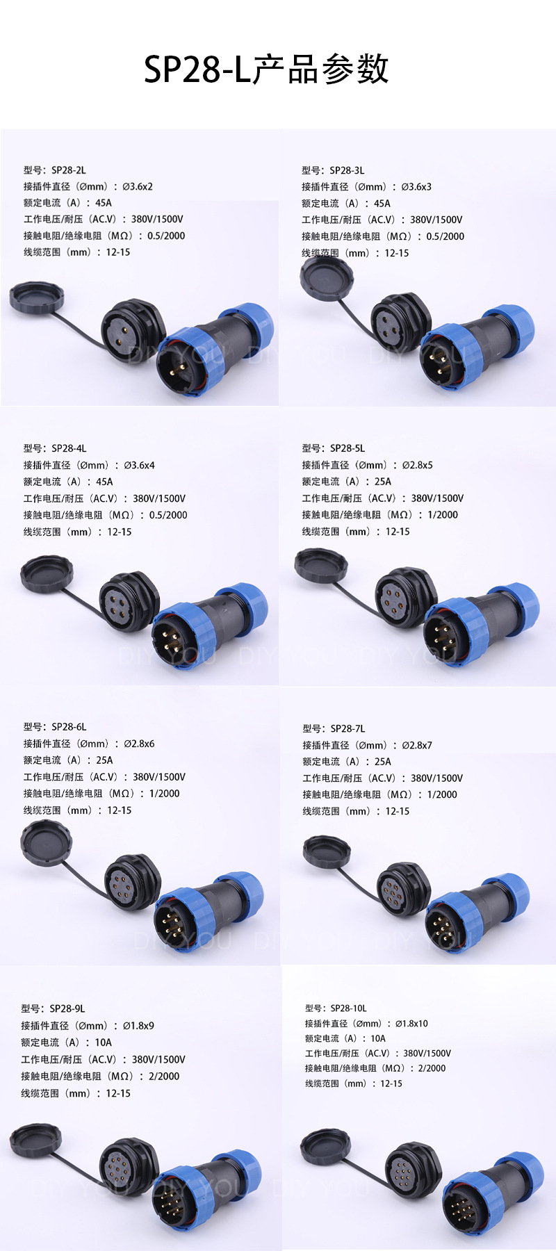 IP68防水户外大功率航空12-15插头座SP28-24针连接器孔后螺母28mm-阿里巴巴