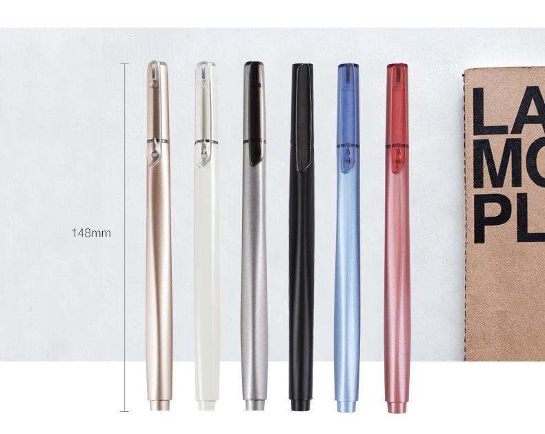 晨光B1901优品中性笔三倍密度0.5mm笔芯黑学生用碳素商务签字水笔-阿里巴巴