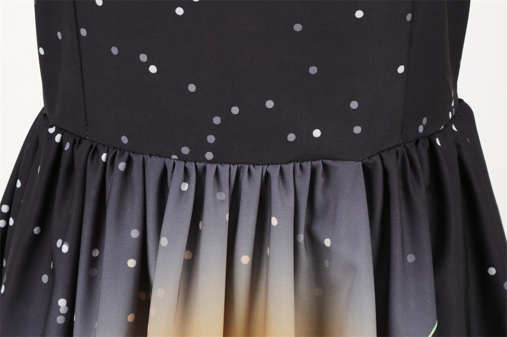 Halloween Women's Lace Prom Dress Elegant Horror Vintage Dress