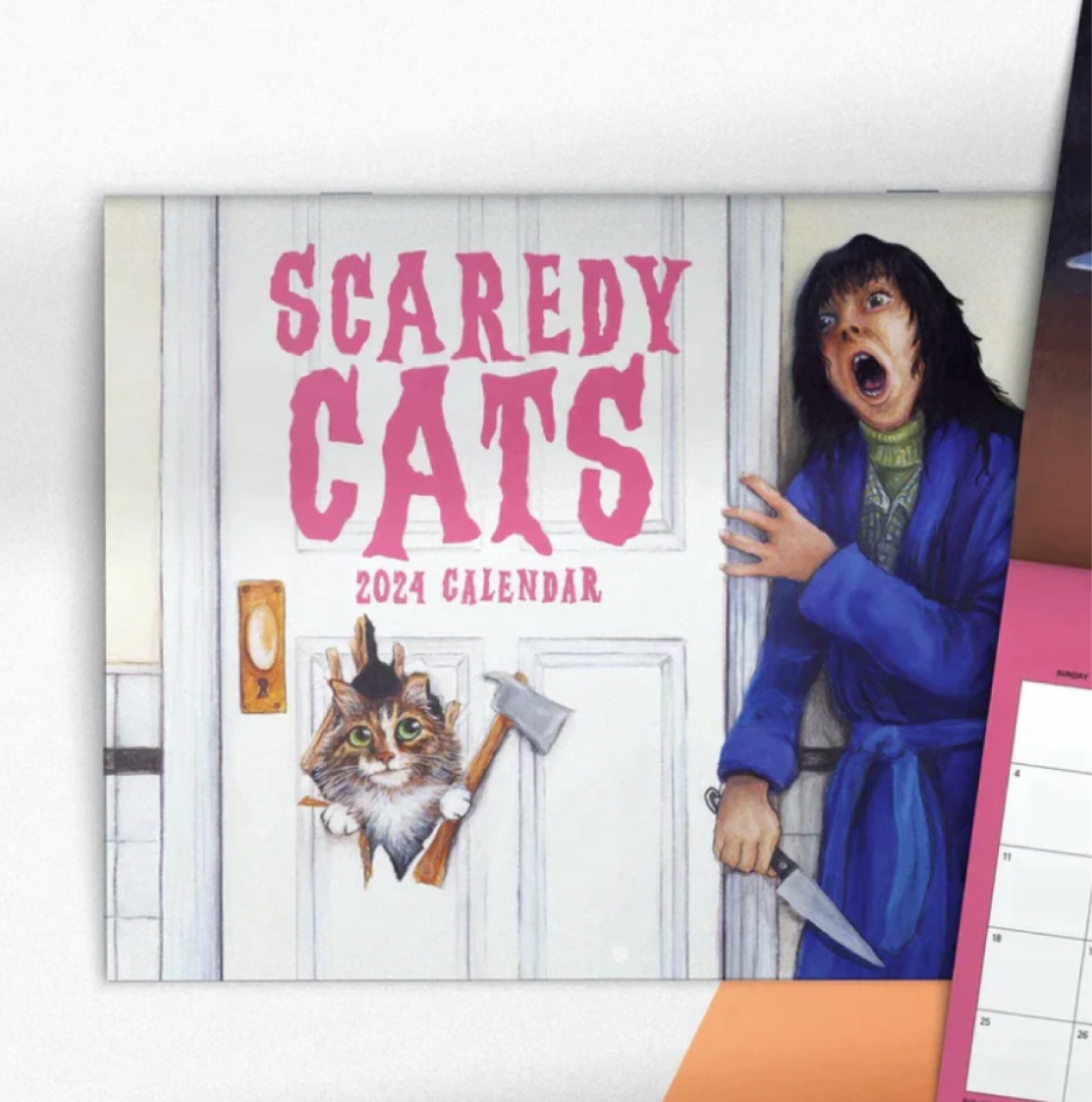 现货 恐怖猫日历 Scaredy Cats 2024 Monthly Calendar-阿里巴巴
