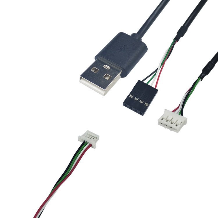 4PIN 2.0端子转USB母头可固定 PH2.0 4针端子转USB带螺丝孔数据线-阿里巴巴