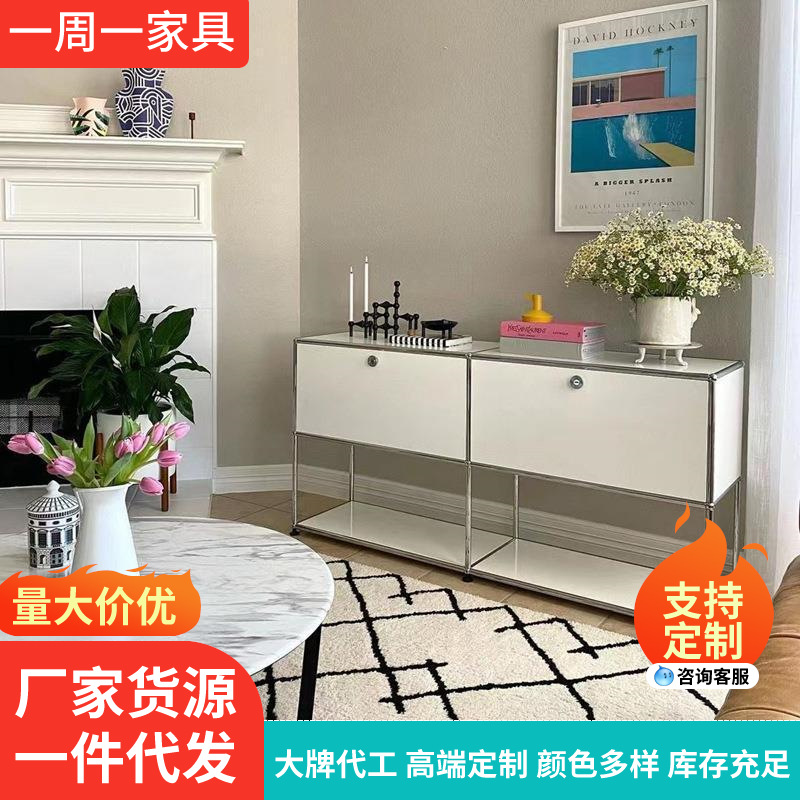 Usmサイドキャビネット韓国insネット赤中古極簡テレビキャビネットサイドキャビネットモジュール組合せキャビネット装飾収納キャビネット | | 7sGood通販