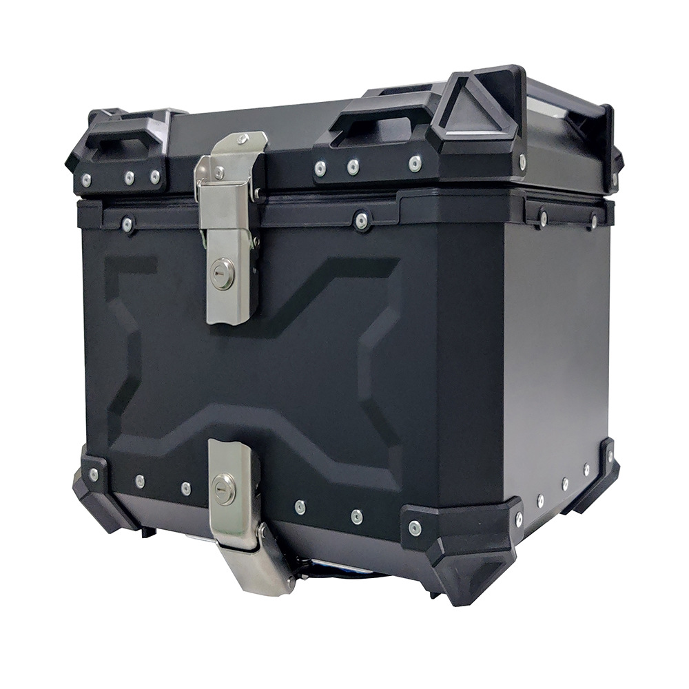 快拆压纹铝合金尾箱30L/36L/45L/55L/65L摩托后备箱收纳箱储物箱-阿里巴巴