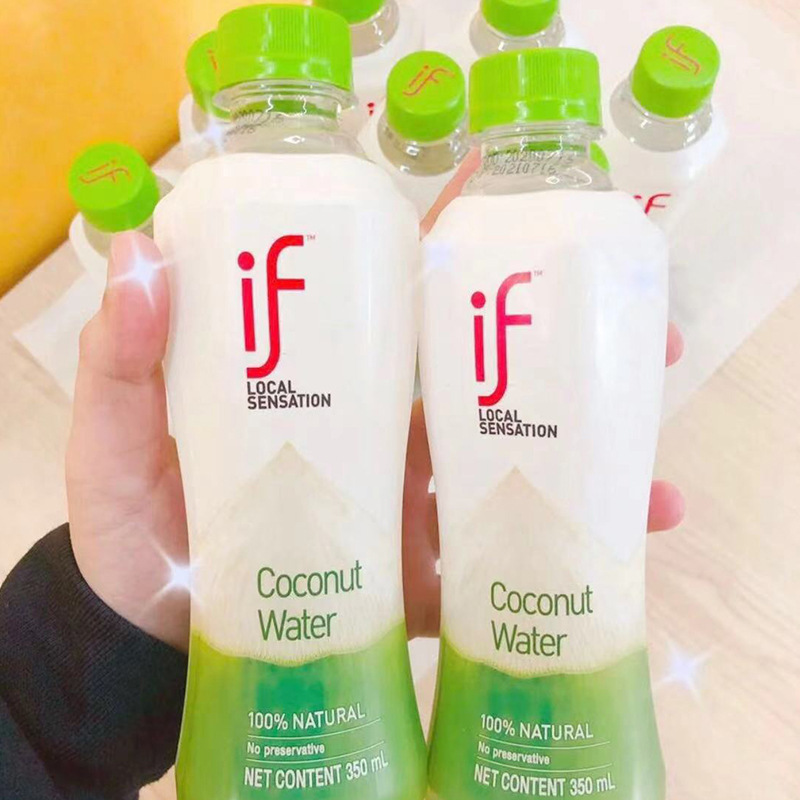 iF椰子水6瓶装12瓶装350ml/瓶办公室下午茶网红果汁饮品 可代发-阿里巴巴