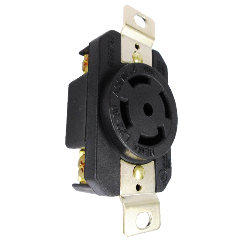 NEMA L22-30R美式工业防脱落插座 三相四线防松插座30A 277/480V-阿里巴巴