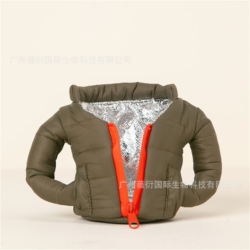 独立站爆款 Beer clothes 冬季啤酒衣服外套饮料啤酒羽绒服-阿里巴巴