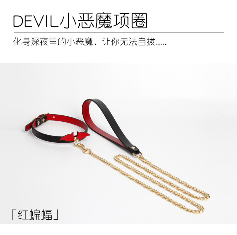 情趣项圈牵引链狗奴choker牛皮项链颈圈k9另类束缚sm成人用品调情-阿里巴巴