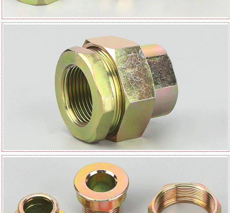 BHJ防爆活接头G3/4内外螺纹金属六方内丝接头6分DN20螺纹一内一外-阿里巴巴